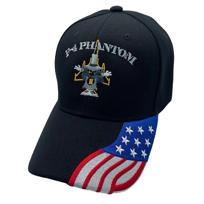F-4 Phantom w/ Flag Bill Cap - Black | eBay