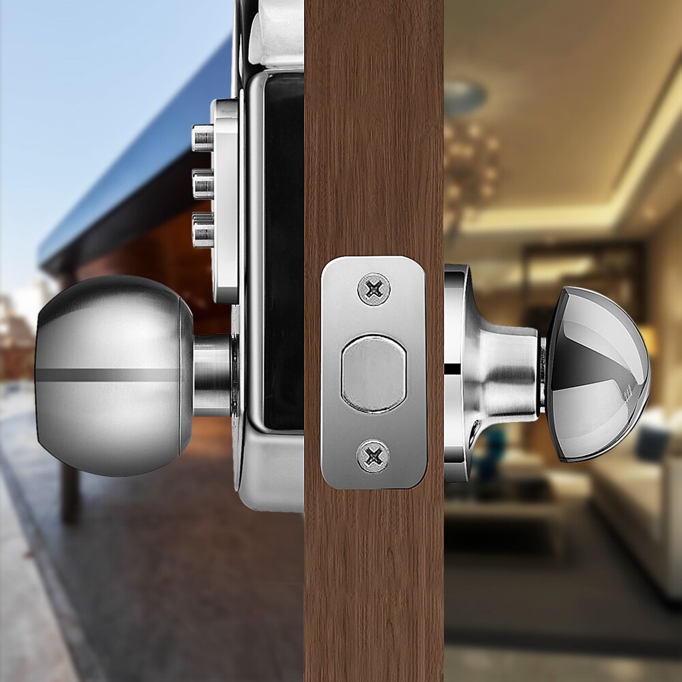Keyless Entry Keypad Deadbolt Door Lock 304Stainless Steel Mechanical ...