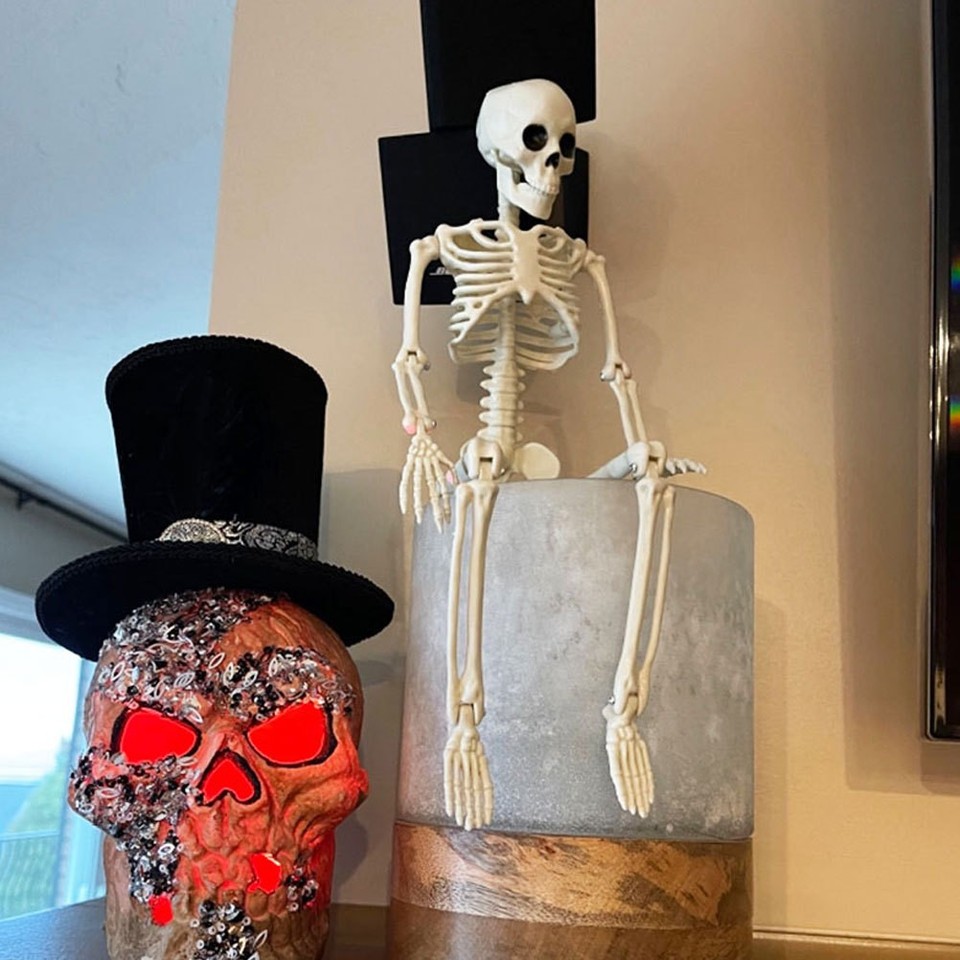 Simulated Skeleton Halloween Skeleton Prop Imitated Human Body Bones ...