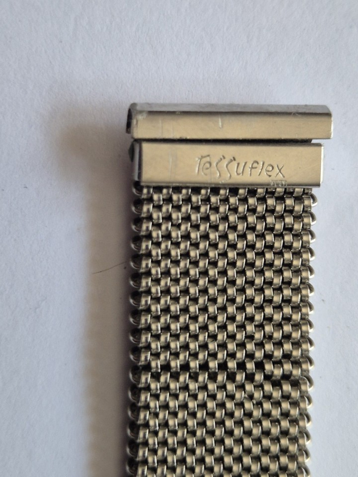 Vintage Tessuflex Mesh 18 Mm Watch Strap Stainless Steel | eBay UK