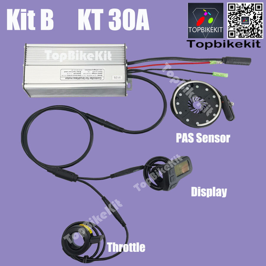 KT Controller Kit 30A for 36V500W/48V 500W Motor+KT LCD display+Julet ...