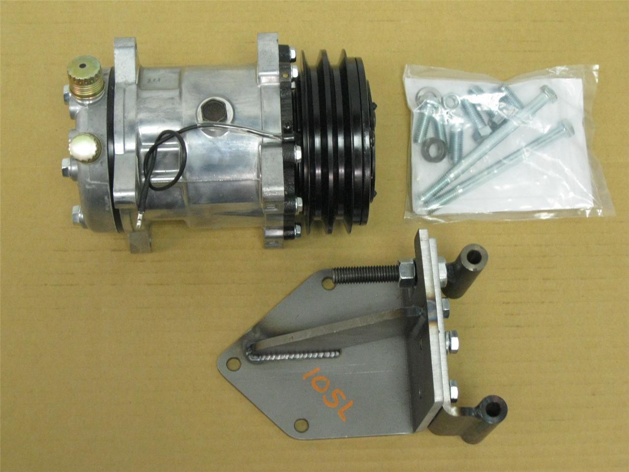 Small Block Ford 105L Alan Grove Adjustable A/C V-Belt Air Compressor ...