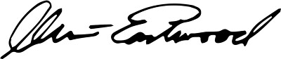 Clint Eastwood Autograph Signature VINYL DECAL Bumper Sticker director ...