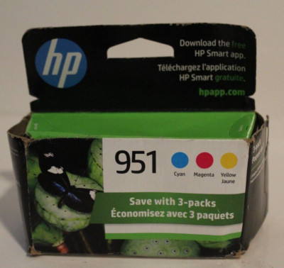 HP Color 3 Pack for HP 951 Color Inkjet Brand NEW | eBay