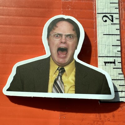 Dwight Schrute Screaming The Office Sticker | eBay