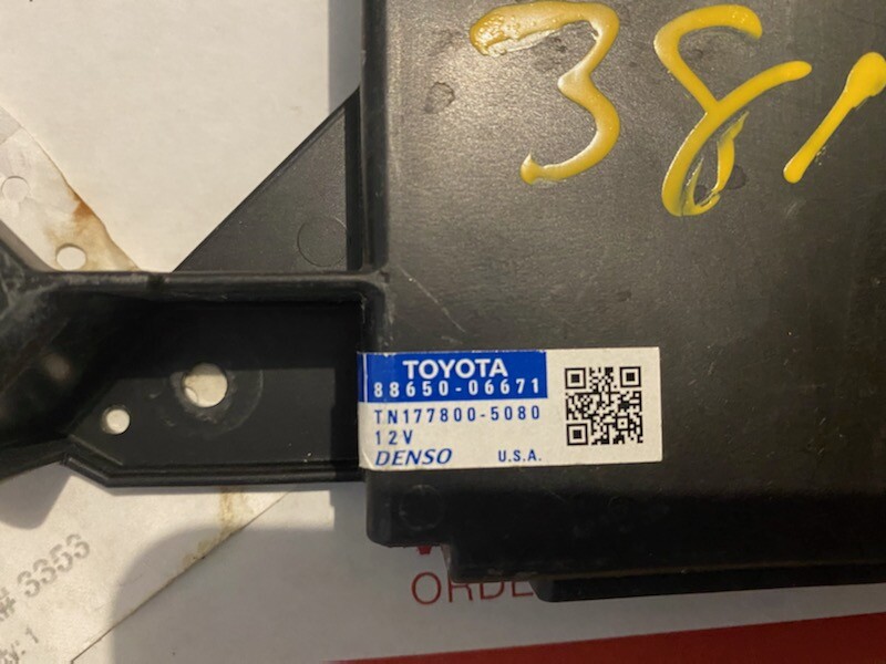 2015-2017 Toyota Camry AC Climate Control Air Amplifier Module | 88650 ...