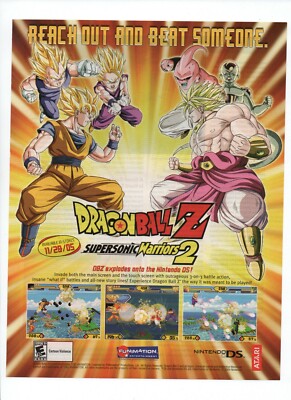 Dragonball Z Supersonic Warriors 2 Nintendo DS NDS - 2005 Video Game ...