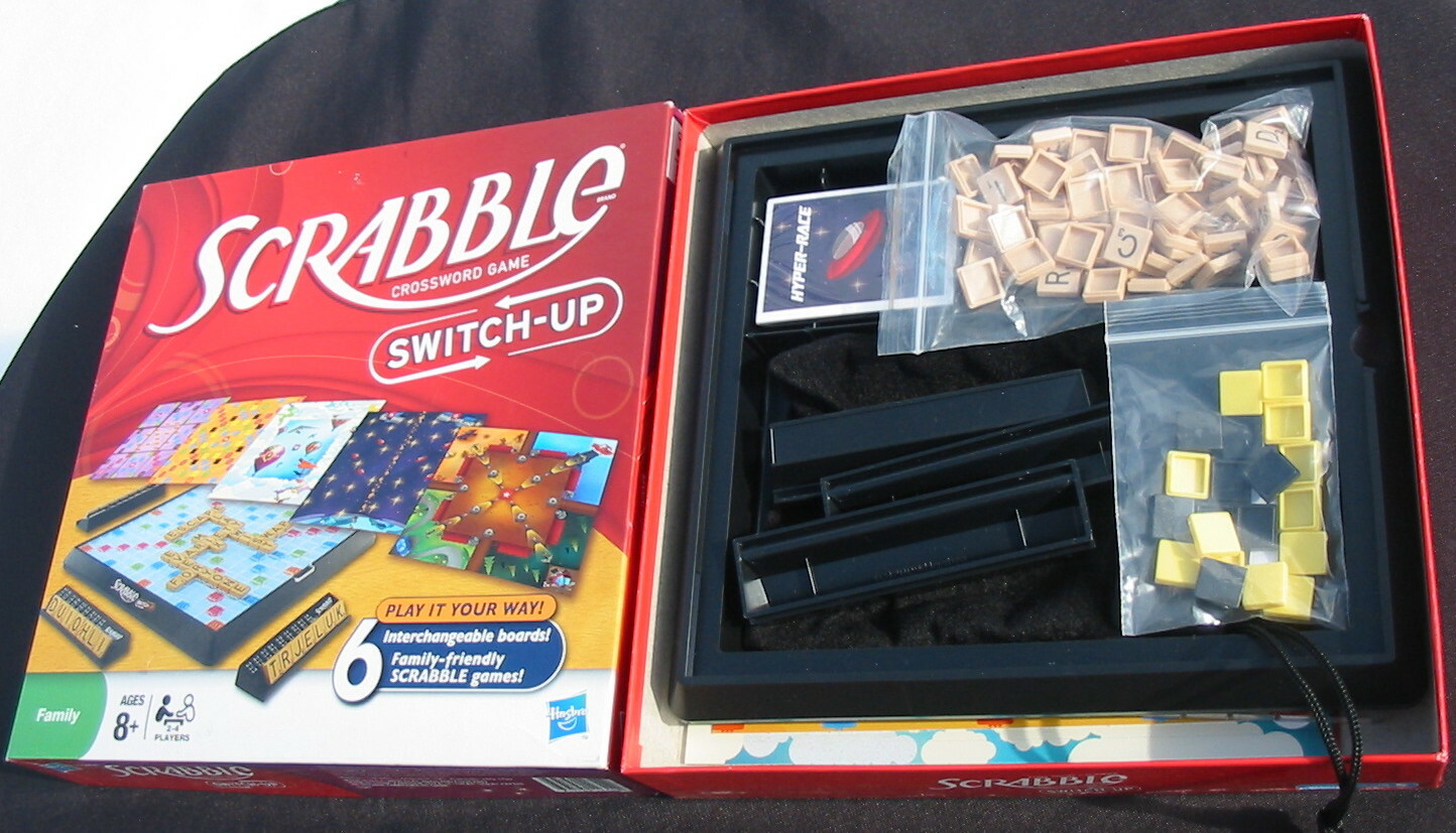 Scrabble Switch Up Unused Game Hasbro Crossword Family Mini 1999 Milton ...