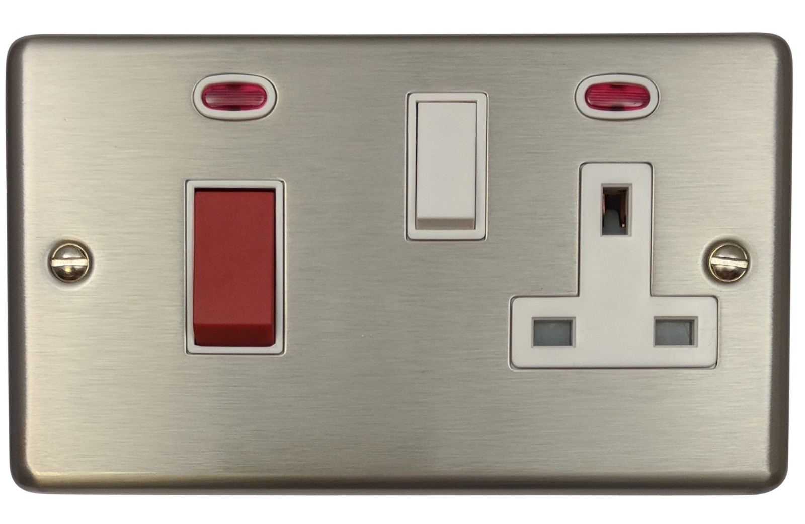 Brushed Stainless Steel CSS2 Light Switches, Plug Sockets, Dimmers ...