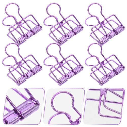 10 Pcs Metal Folder Office Supply Binder Clip Decorative Clips Paper ...