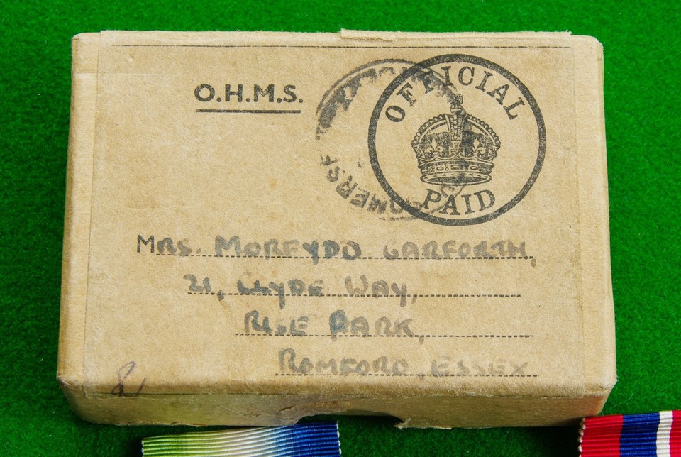 WW2 Boxed Naval Casualty Group P/SSX 12658 John Garforth Sunk Holmlea ...