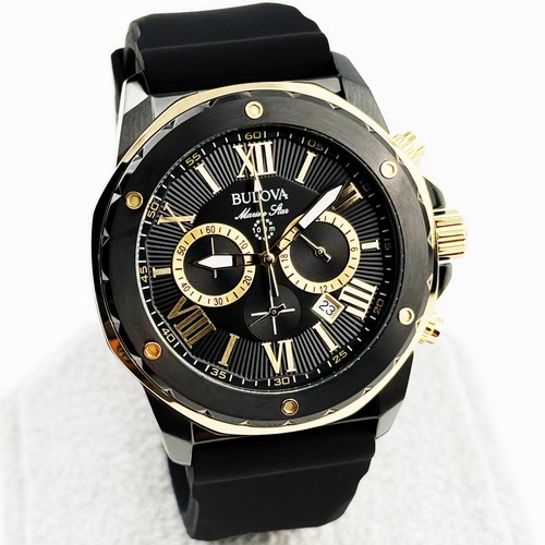 Bulova Marine Star Six Hand Quartz Chronograph Sports Men's Watch 44 mm ...