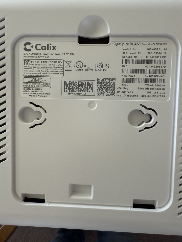 Calix GigaSpire Blast u6t GS5229E New Generation of Wi-Fi 6 | eBay