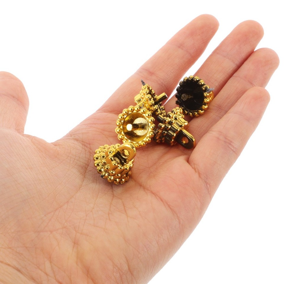 100 Pcs Plastic Christmas Ornament Caps Replacement Ball Ornament Tops ...