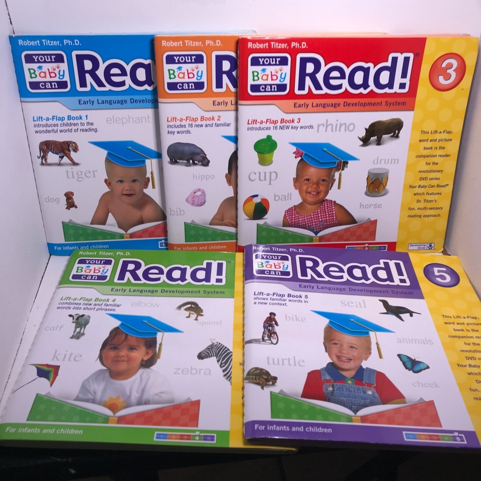 Your Baby Can Read Deluxe Kit NEW ENGLISH Reading System DVD BOOK CARDS ...