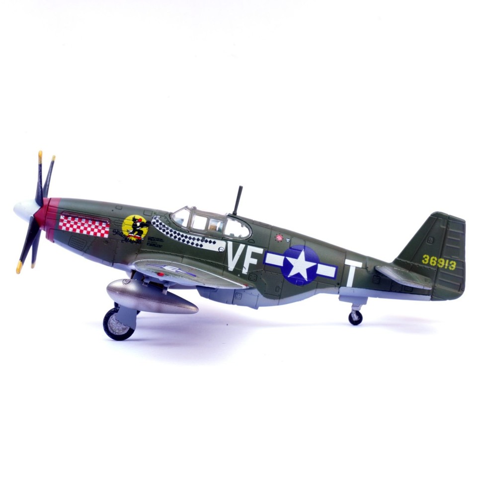 1/72 WWII USAAF P-51B Mustang Fighter Model Finished Diecast Alloy ...