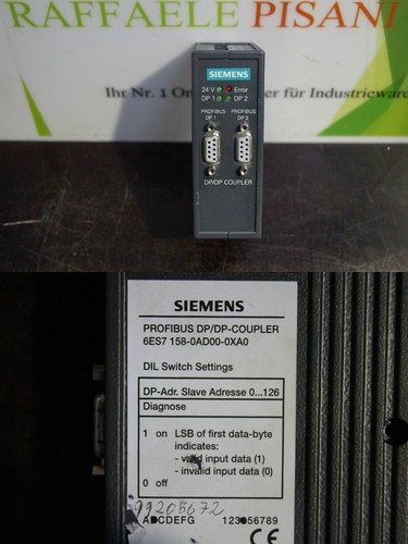 SIEMENS 6ES7 158-0AD00-0XA0 PROFIBUS DP/DP COUPLER | eBay