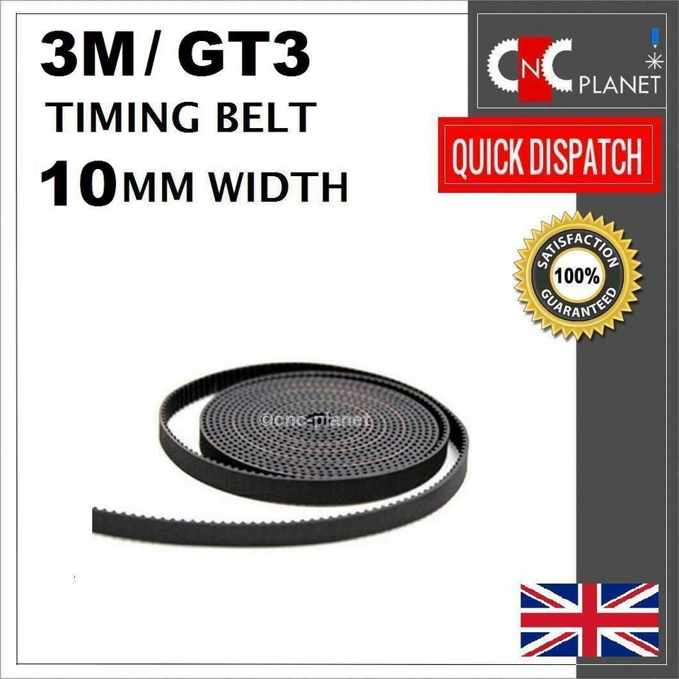3M 3GT 10mm Timing Belt Smooth Tooth Idler Drive Pulley 15 16 20 24 30 ...