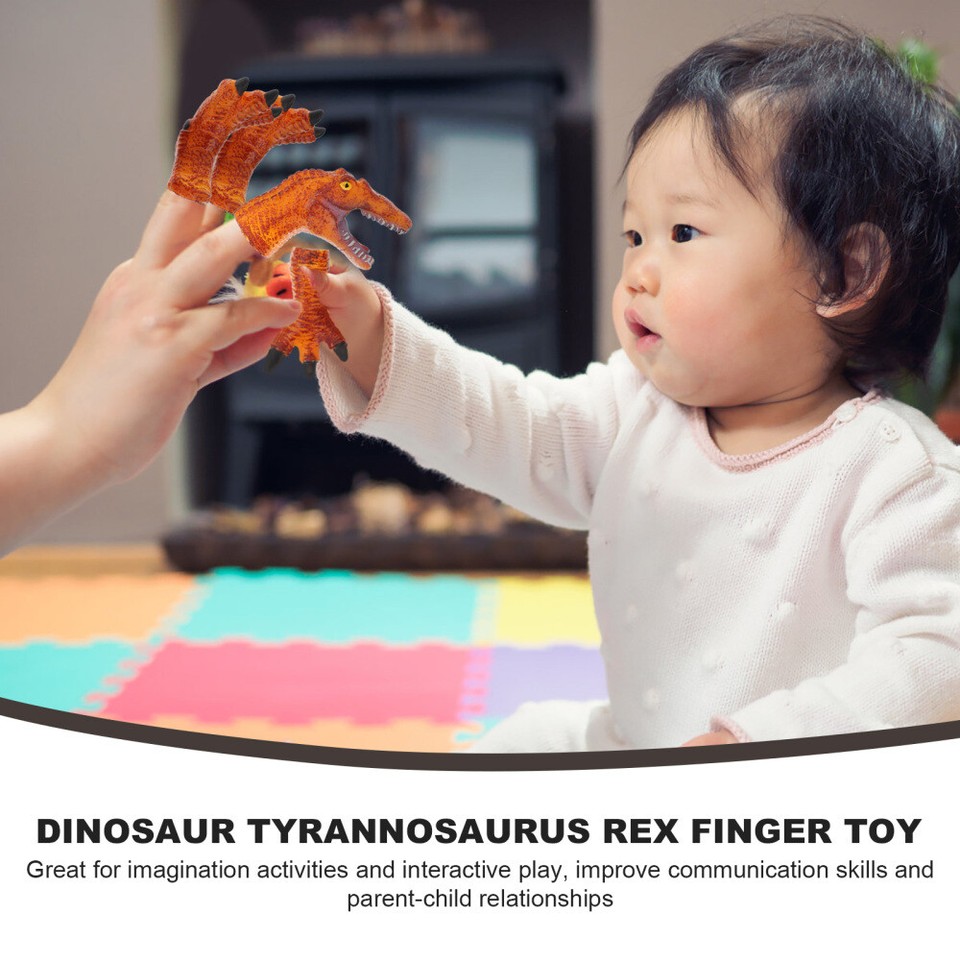 5Pcs Children Puppet Toy Carnotaurus Puppet Finger Puppets For Kids | eBay