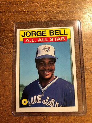1986 Topps Baseball # 718 AL All Star Jorge Bell Outfield 1 | eBay