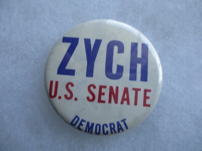 Missouri Primary Tom Zych Senator Local Pin Back Political Senate 1982 ...