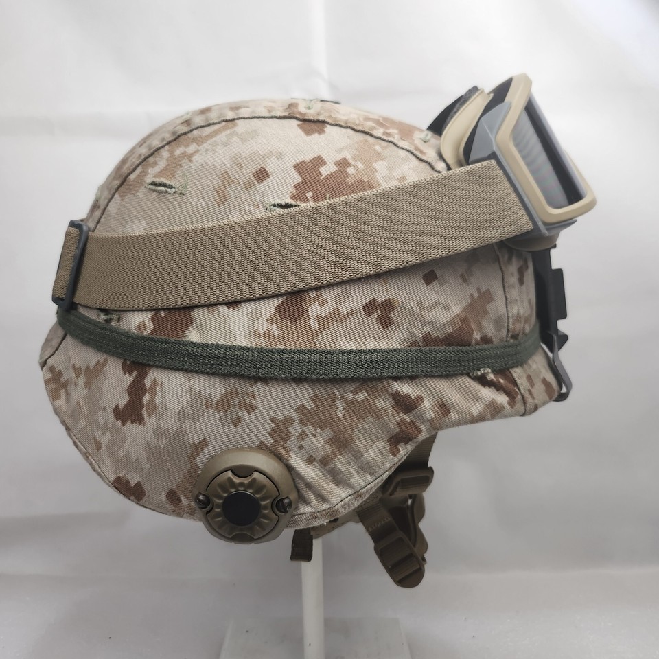 Large USMC LWH Gentex Lightweight Helmet Norotos Mount Streamlight ...