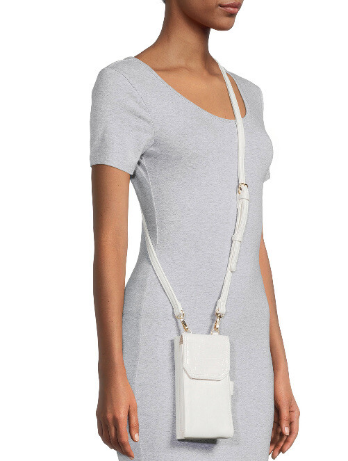 Time and Tru Women's Natalie Crossbody Wallet Purse OFF-WHITE | eBay