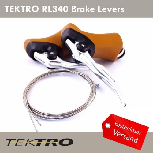 Tektro RL340 Aero Bremshebel with 800mm/2000mm Kable Silber Lever/Gum ...