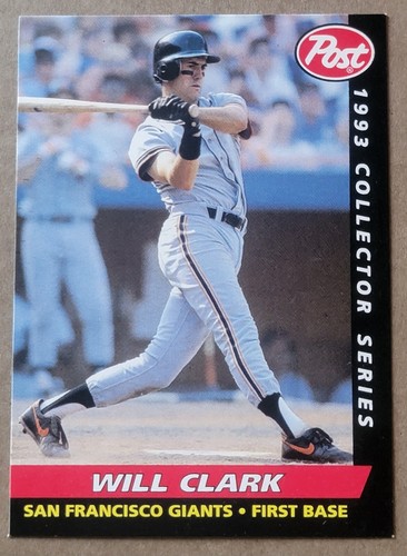 1993 Post Cereal #2 Will Clark San Francisco Giants | eBay