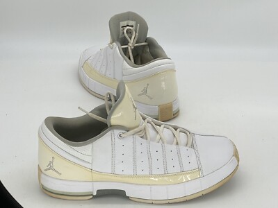 2010 Nike Air Jordan TE2 Low Basketball Shoes Size 12 US White Ivory ...