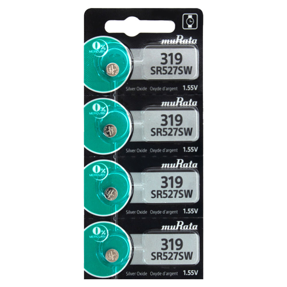 4 NEW Murata Replaces Sony 319 SR527SW SR527SW SR527 WATCH BATTERY | eBay