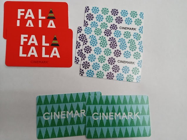 44 Unloaded Christmas Themed Cinemark Gift Cards | eBay