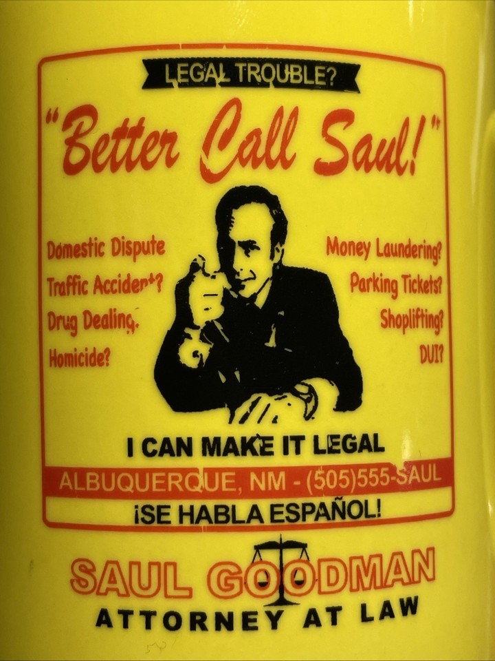 Better Call Saul Coffee Mug “I can make It legal” | eBay