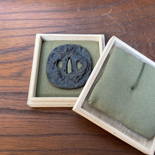 Edo Period Iron Tsuba With Cloud Dragon Design from Japan #K3781 | eBay