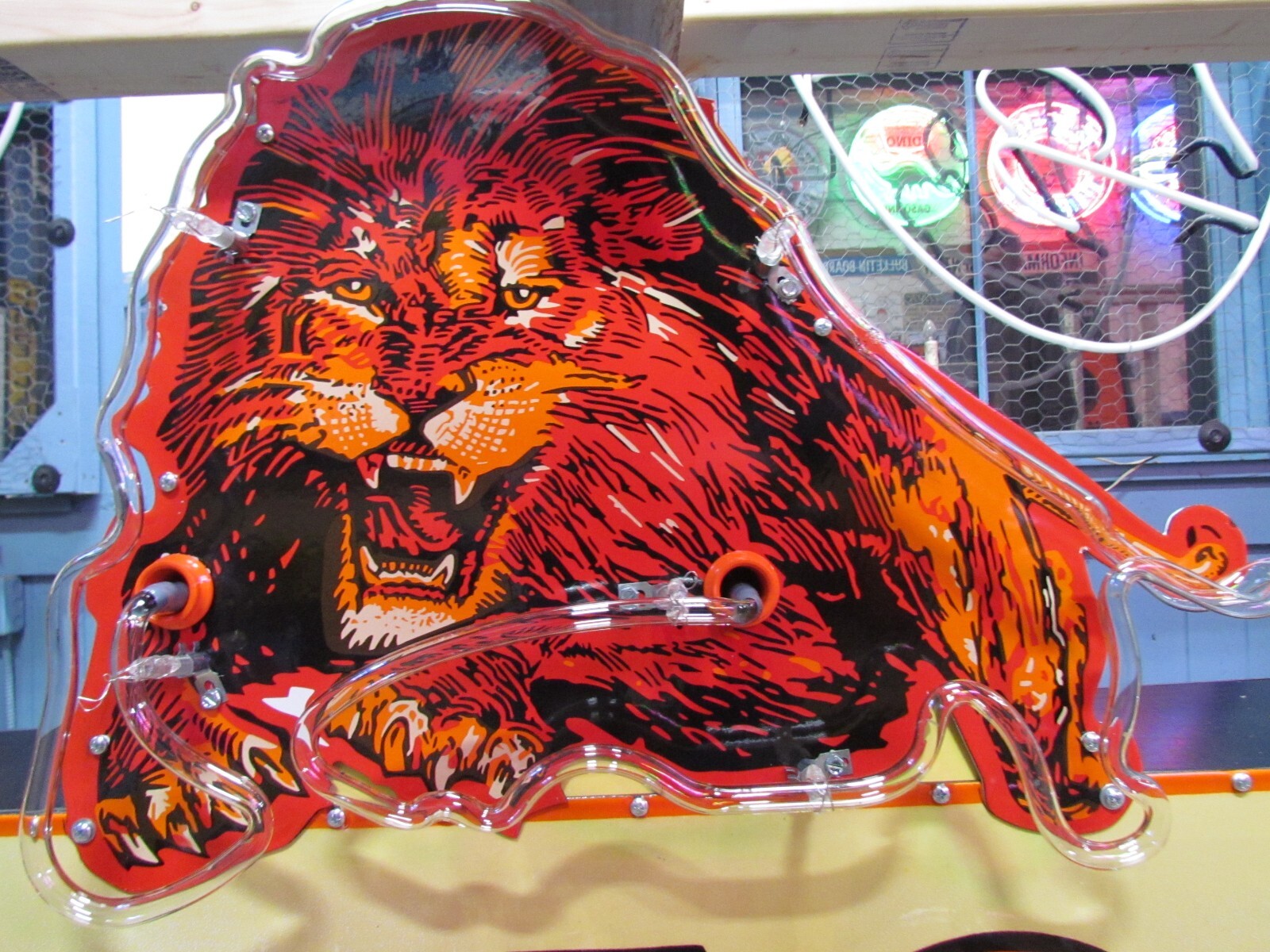 New Gilmore Gasoline Porcelain Neon Sign 6 FT W x 44 IN H | eBay