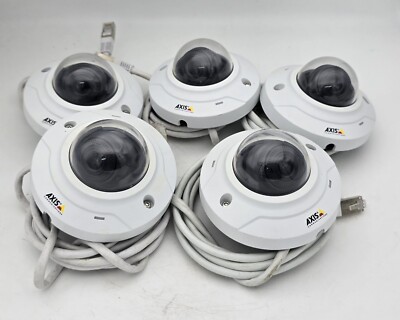 *LOT OF 5* Axis M3005-V POE 1080p 2mp Network Mini Dome Security ...