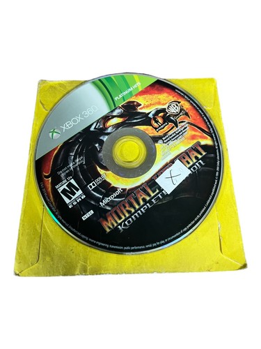 Microsoft Xbox 360 DISC ONLY TESTED Mortal Kombat Komplete Edition PH ...