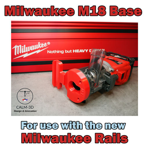 Milwaukee M18 Compatible Trim Router Base for use on New Milwaukee Rail ...