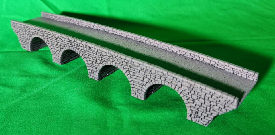 STONE BRIDGE Z GAUGE Z SCALE 1:220 MODEL FOUR ARCH LASER ENGRAVED | eBay