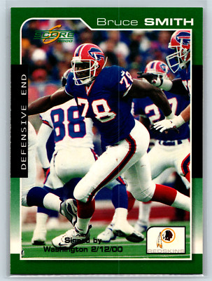 Bruce Smith 2000 Score #219 Washington Redskins | eBay