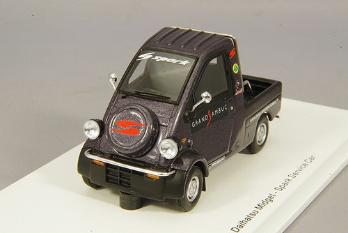 Spark S5949 1/43 Daihatsu Midget II Service Car Noir Modèle Voiture De ...