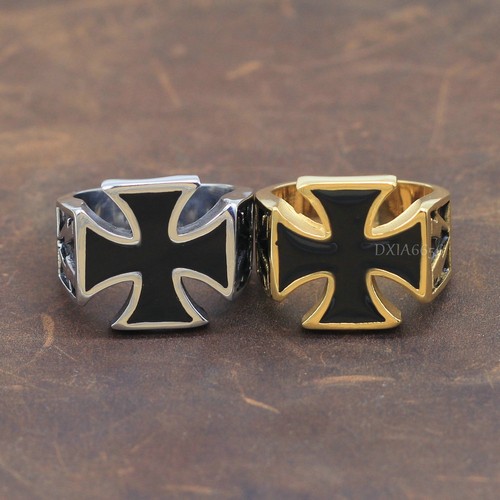 Mens Knight Templar German Iron Cross Pattee Patty War Hero Stainless ...
