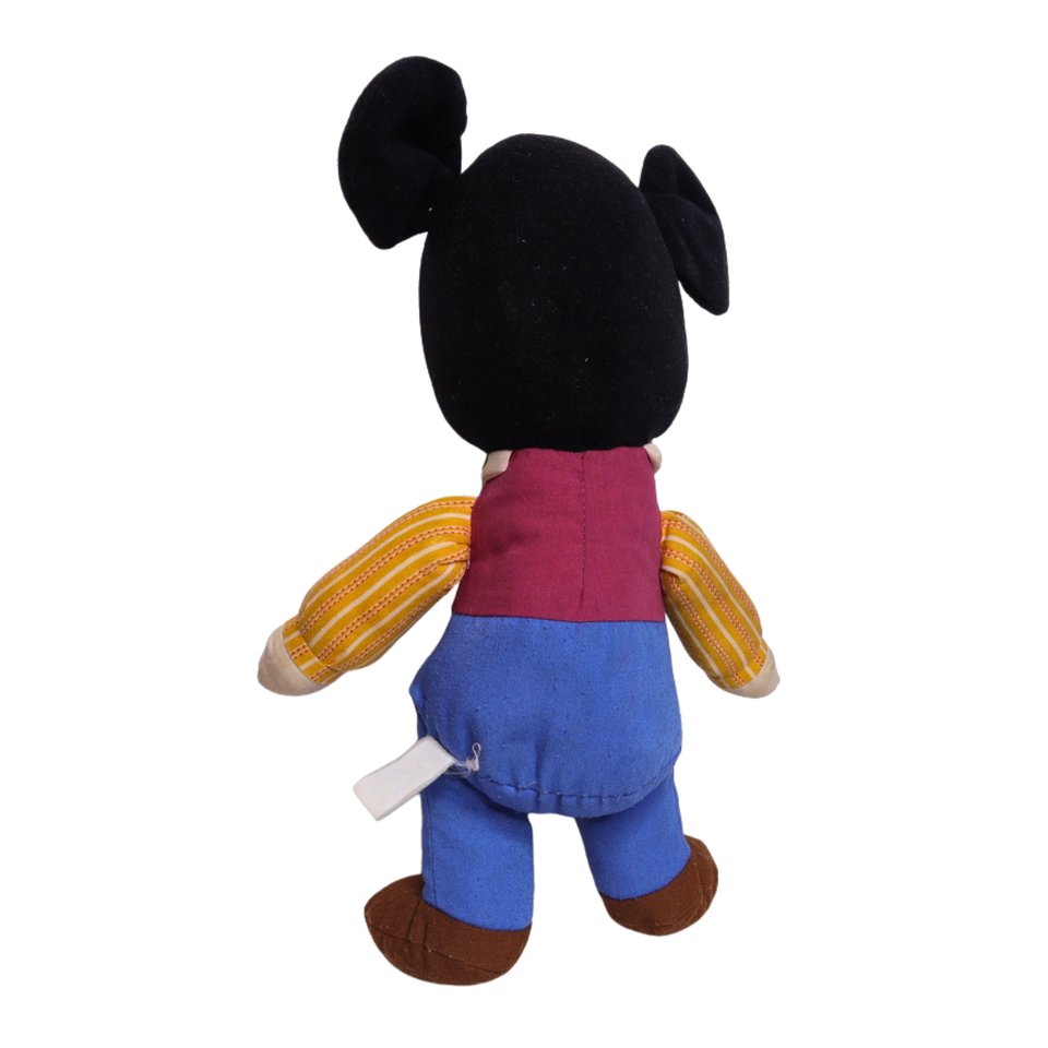 Disney Vintage Knickerbocker Mickey Mouse Plush Doll With Green Tie ...
