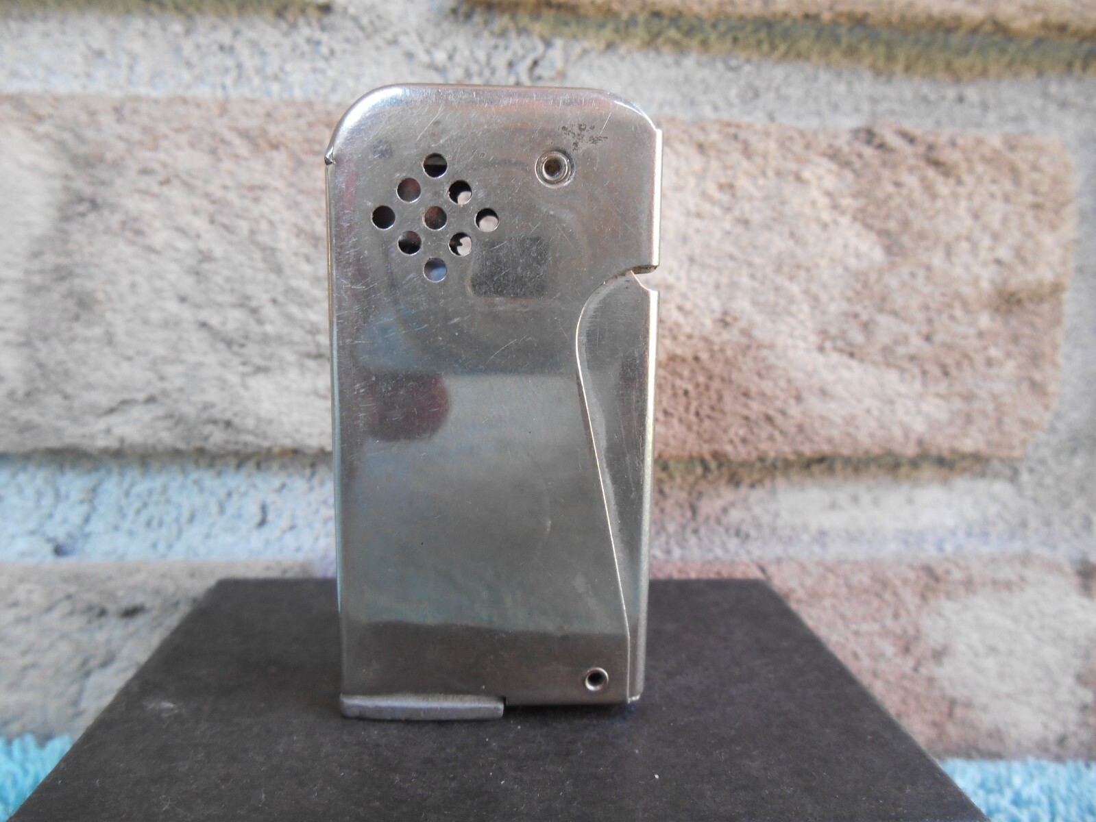 RARE VINTAGE LUMEX USA SIDE PUSH CHROME TRENCH LIGHTER WORKING! | eBay