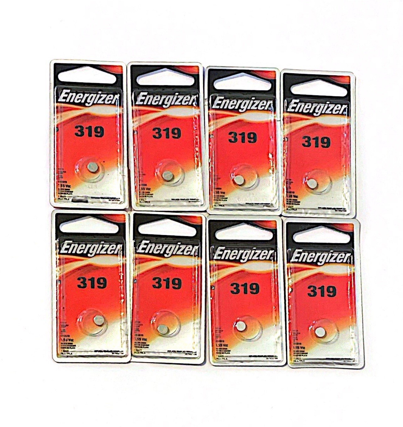 Lot of 8: Energizer 319 SR527SW Silver Oxide Watch Battery 1.55 Volt ...