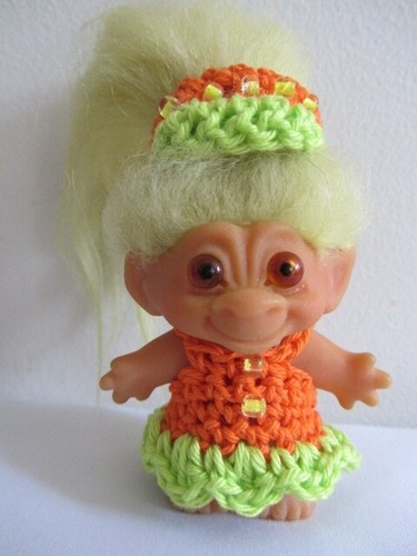 Thomas Dam c64 Troll with Yellow Mohair and Amber Eyes | eBay