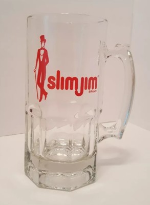 Slim Jim Glass Beer Mug Stein 32 oz 8 inch | eBay