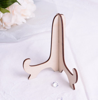 Wooden Plaque Holder Stand Sign Display Plate Card Easel Photo Stand ...