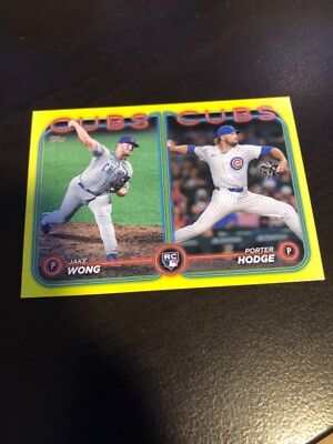 2024 Topps Update Series - Rookie Combo #US106 Jake Wong, Porter Hodge ...