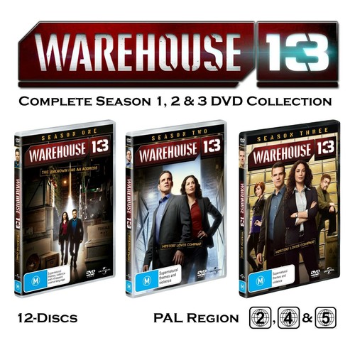 Warehouse 13 : Season 1-3 (DVD, 12-Disc) PAL Multi-Region 2, 4, 5 (NEW ...